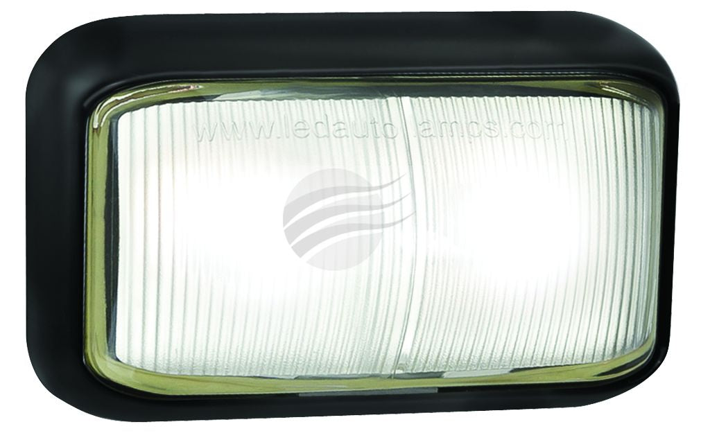 LED FRONT POSITION MARKER LAMP 12/24V BLACK HOUSNG 40cm CABLE CLEARANC ...