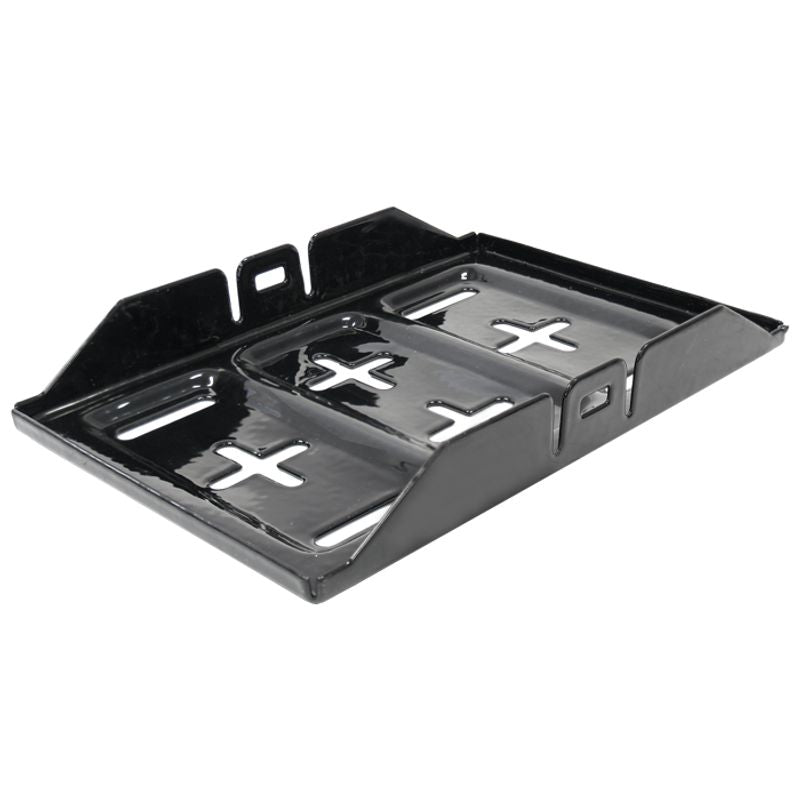 SMALL BLACK STEEL BATTERY TRAY INNER DIM:185 X 275MM Clearance ...