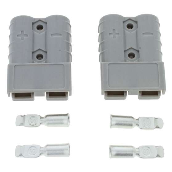JAYLEC 50Amp Grey Anderson Plug W/Terminals 2Pk ECH9050 – Complete ...