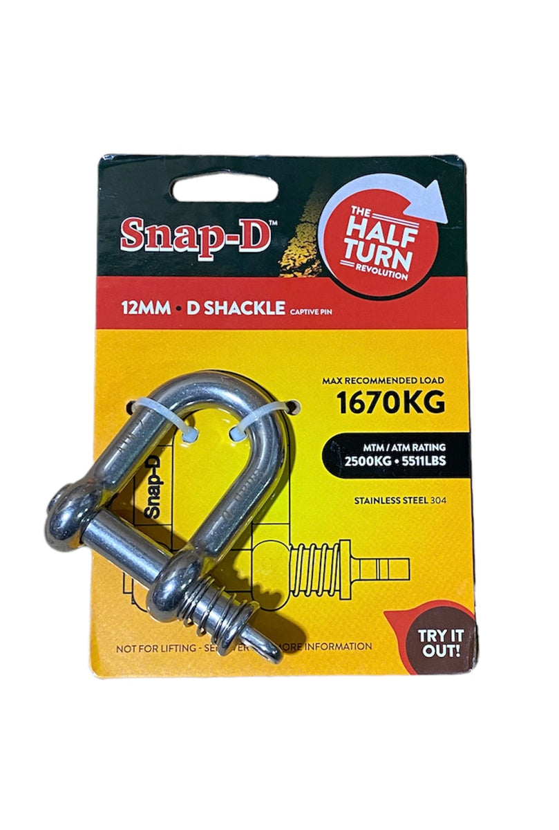 Snap-D 304 Stainless Steel D-Shackle 12mm – Complete Maintenance Services