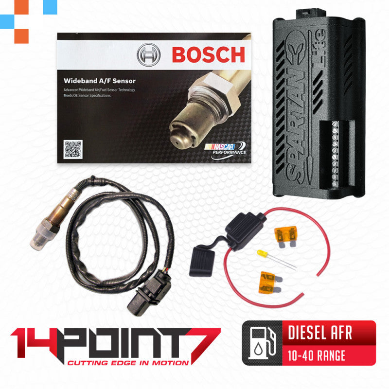 14 in 1 Spartan 3D lite diesel wideband controller and Bosch 4.9 Oxyge ...